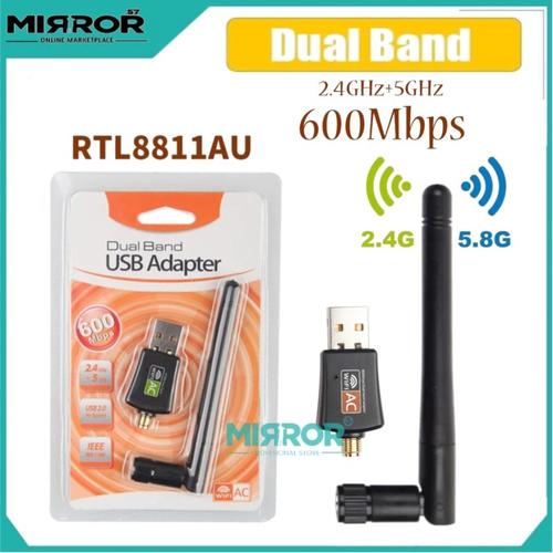 Jual USB WiFi Penerima Pemancar Sinyal Wifi 802.11AC 600Mbps RTL8811CU ...