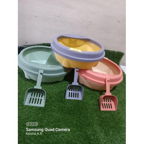 Jual CAT LITTER BOX TOILET KUCING WADAH PASIR KUCING TEMPAT PUP KUCING ...