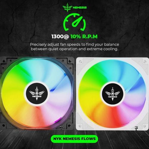 Jual Fan case nyk nemesis 12cm led rgb flows kipas casing pc cpu 120mm ...