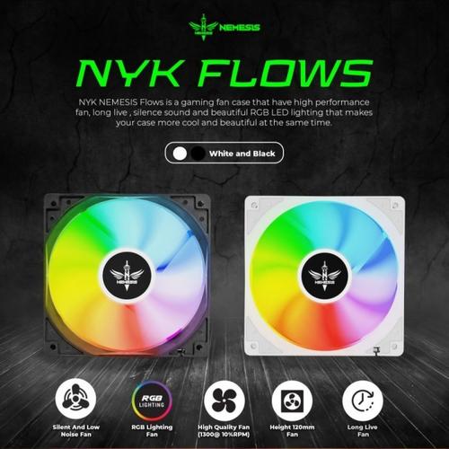Jual Fan case nyk nemesis 120mm led rgb flows kipas casing pc cpu 12cm ...