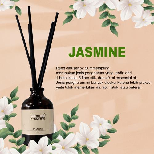 Jual pengharum ruangan stick reed diffuser aromatherapy - jasmine ...