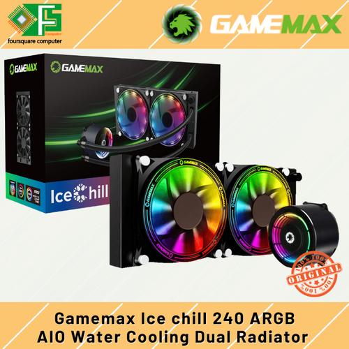 Jual AIO Water Cooling Gamemax Ice Chill 240 ARGB Liquid Cooler - Kota ...
