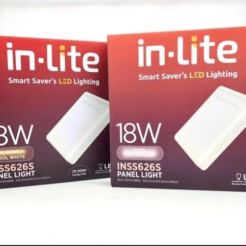 Jual Lampu Downlight LED Inlite INSS628S 18 Watt IN-lite Panel Kotak ...
