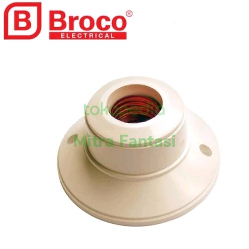 Jual Fitting Lampu BROCO 1212 Bulat Fiting Plafon E27 Ceiling Lamp ...