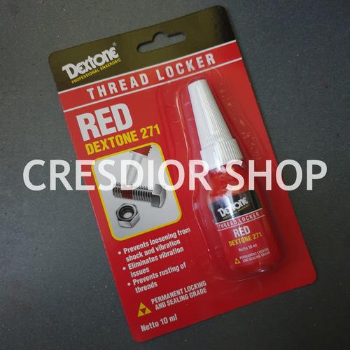 Jual lem drat mur baut permanen DEXTONE 271 RED THREAD locker 10ml ...