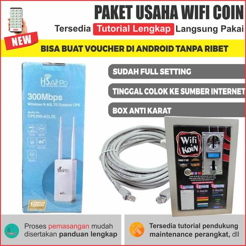 Jual Paket WIFI COIN dan HS AIRPRO CPE200 siap pakai full setting - Kab ...