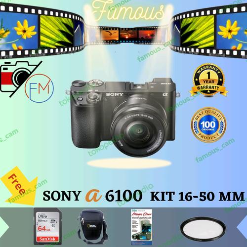 Jual SONY ALPHA A6100 KIT 16-50MM / KAMERA SONY A6100 KIT 16-50MM OSS ...