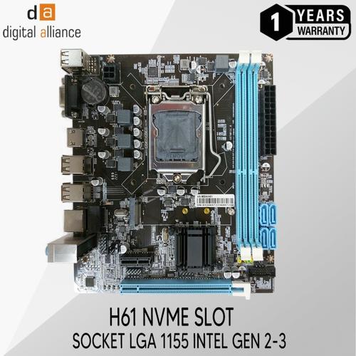 Jual Motherboard digital alliance da H61 Nvme m2 intel lga 1155 micro ...