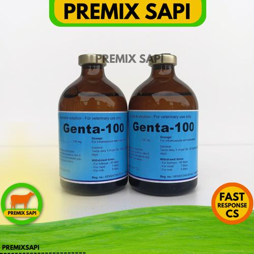 Jual GENTA 100 100ml - Obat Antibiotik Pernafasan Pencernaan Hewan ...