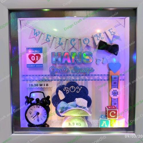 Jual Scrap Frame 3D Baby custom biodata anak - Jakarta Pusat - Dsign ...