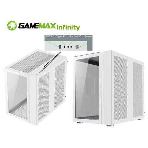 Jual Gamemax Infinity Casing PC Gaming Case ATX Full White Design ...