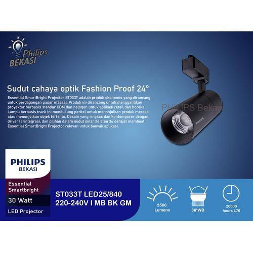Jual Lampu Track Philips ST033T LED25/840 30W 220-240V Black - Kota ...