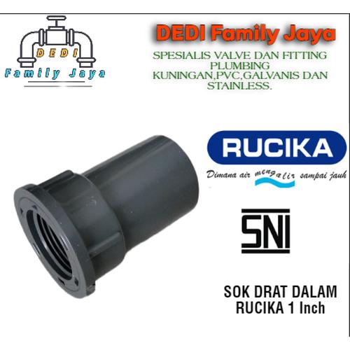 Jual SOK DRAT DALAM ( SDD) PVC RUCIKA 1/2 Inch - 2 Inch - 1 Inch ...