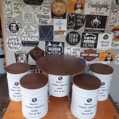 Jual MEJA TAMAN SET STANDAR PLAT 6 KURSI 1 MEJA KURSI TAMAN / KURSI ...