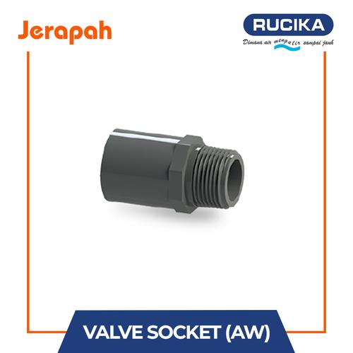Jual Rucika Fitting - Valve Socket (AW) - 1/2" - Kota Pontianak ...