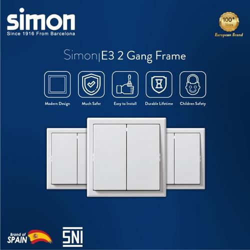 Jual Saklar Seri Simon E3 2 Gang 1 Way Switch - Kota Denpasar - Delta ...