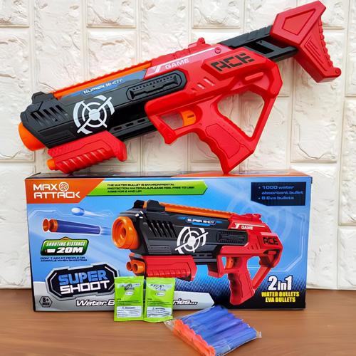Promo Mainan Set Senapan dan Pistol Peluru Busa Premium Ravil-Y Gun ...