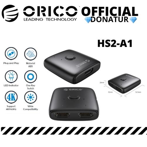 Jual ORICO HS2-A1 4K UHD HDTV SWITCHER WITH INFRARED REMOTE CONTROL ...