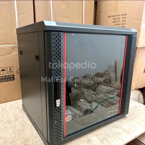 Promo WALLMOUNT RACK 12U Depth 500MM Rackmount Rak Server Single Door 1 ...