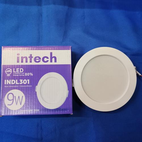 Promo INDL301 9W Lampu DownLight Panel Inbow LED Intech - Kuning - Kota ...