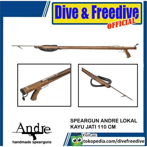 Jual Speargun Andre Local Standard Panah Ikan Kayu Jati Spearfishing ...