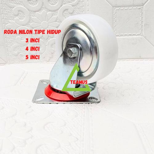 Jual Roda Nylon Tipe HIDUP 3 - 4 - 5 INCI Roda Nilon 3 4 5 Inch Roda ...
