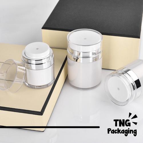 Jual Botol Airless Pot Cream 15ml Botol Makeup Airless Cream 15 ml ...