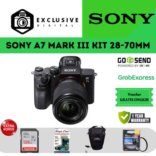 Jual SONY ALPHA A7 MARK III KIT FE 28-70MM / SONY A7 MARK III KIT 28 ...