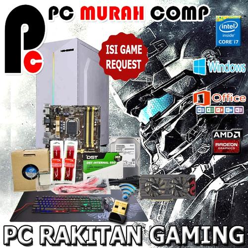 Jual PC KOMPUTER RAKITAN GAMING OFFICE DESIGN I7 FULL RGB DDR3 ...