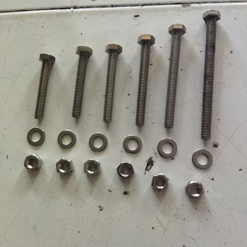 Jual Baut+mur+ring plat stainless m8x50, m8x55, m8x60- m8x100, k13 ...