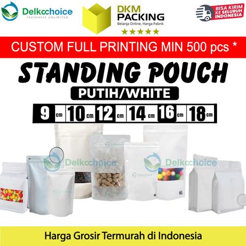 Jual Standing Pouch VARIAN PUTIH Plastik Klip Kemasan Makanan ...