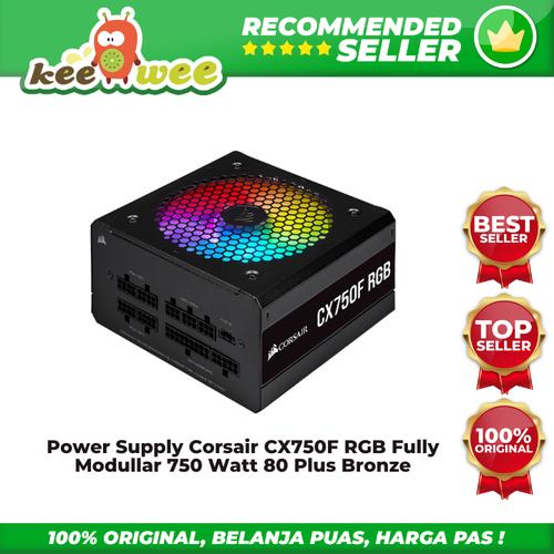 Jual Power Supply Corsair CX750F RGB Fully Modullar 750 Watt 80 Plus ...