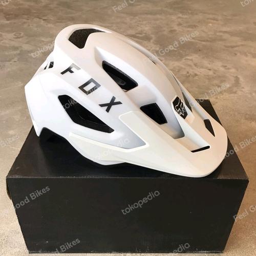 Jual Helm Sepeda Gunung Fox Speed Frame White Mountain Bike Helmet ...