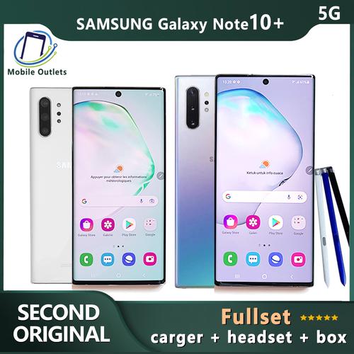Jual Samsung Galaxy Note10 plus 5G note10+ 5G second original 100% - Aurora 5G, Note10 12/256GB ...