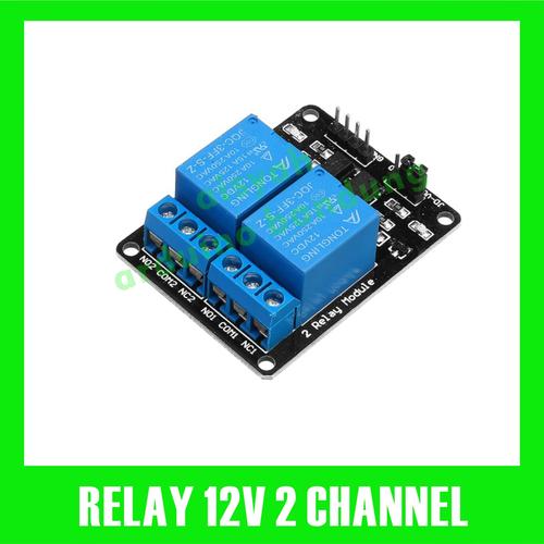 Jual Relay 12v 2 channel module Relay 2 Channel 12V DC with optocoupler ...