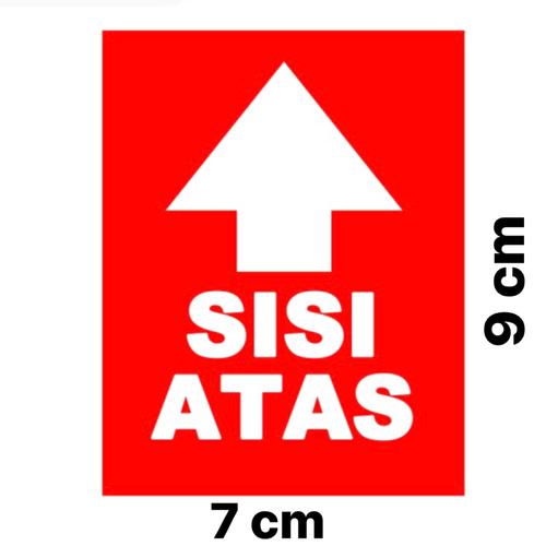 Jual Stiker sticker sisi atas this side up pengiriman packing besar ...