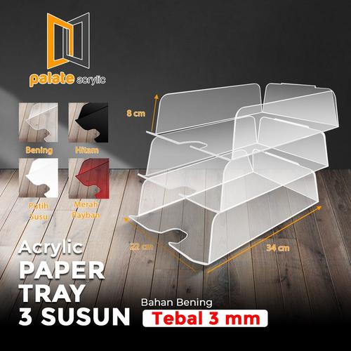 Jual AKRILIK PAPER TRAY 3 SUSUN - BENING - Jakarta Pusat - Palate ...