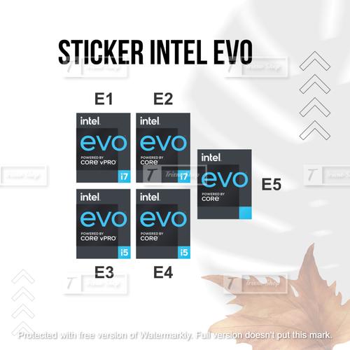 Jual Stiker Laptop Intel Evo Core i3 i5 i7 - E2 - Kab. Sidoarjo ...