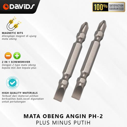 Jual Mata Bor Obeng Angin Magnet Gipsum Kepala PH2 Putih Plus Minus ...