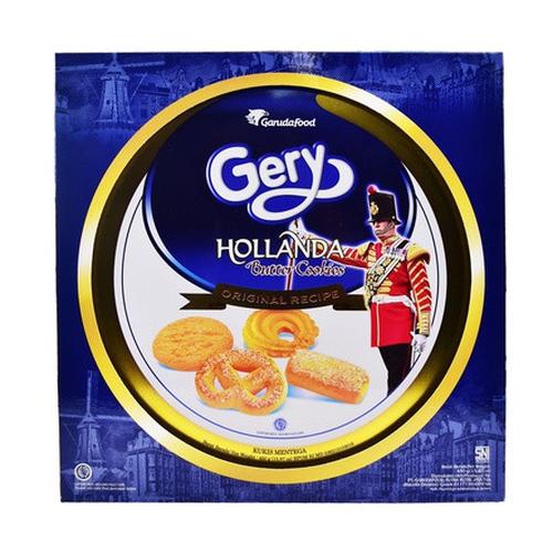Jual BISKUIT KALENG LEBARAN GERY HOLLANDA BUTTER COOKIES 450 GRAM ...