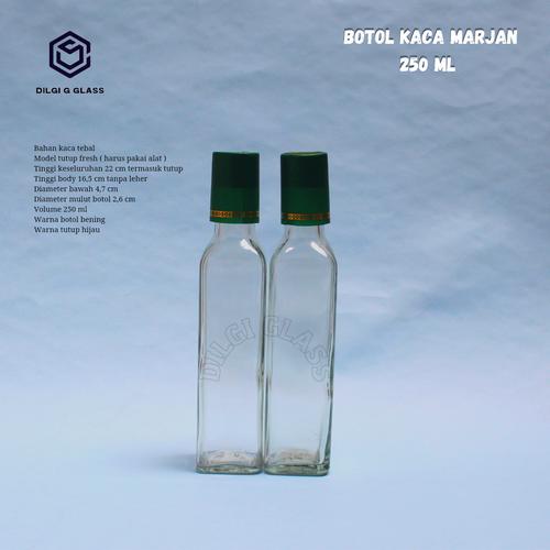 Jual BKMJK250 botol kaca 250ml kotak olive oil/botol minyak / botol ...