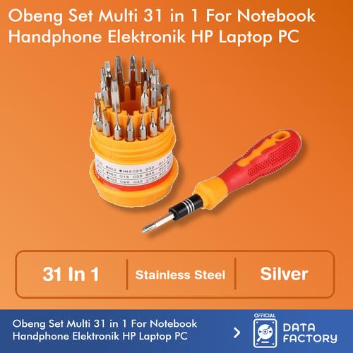 Jual Obeng Set Multi 31 in 1 For Notebook Handphone Elektronik HP Laptop PC - Kota Surabaya ...