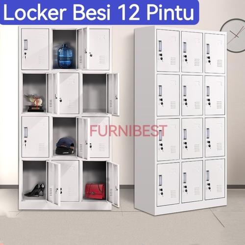 Jual Lemari Loker Locker Besi 15 Pintu Minimalis Tempat Penyimpanan Barang - 15 pintu - Jakarta ...