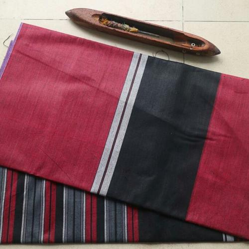 Jual bahan kain tenun lurik gradasi warna merah bata - Jakarta Pusat ...