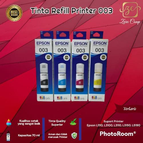 Jual Tinta 003 Varian Warna Premium - Jakarta Pusat - ZARA COMP | Tokopedia