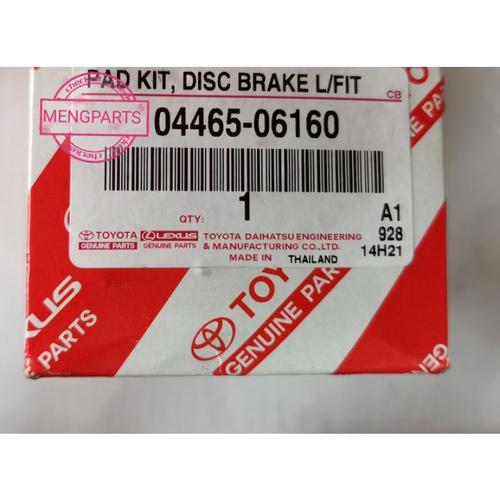 Jual 04465-06160 Kampas Rem Depan Original Camry ASV70 2018-2021+ - Kab ...