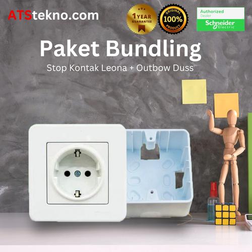 Promo Bundling Schneider Leona Stop Kontak + Outbow Dus - Kota Surabaya ...