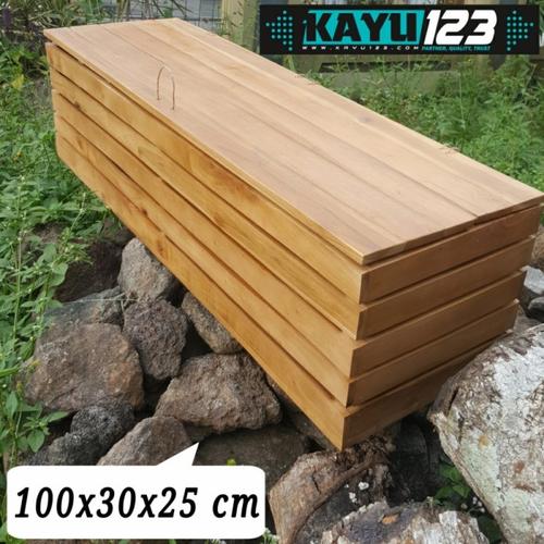 Jual Wooden Crate 120x40x40cm Kotak Kayu Box Tempat Penyimpanan ...