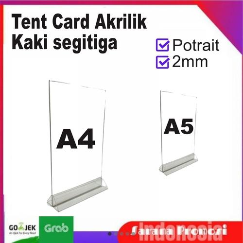 Jual Akrilik Tent Card Kaki Segitiga / A4 Kaki Segitiga / A5 Kaki Segitiga - A4 - Kota Tangerang ...