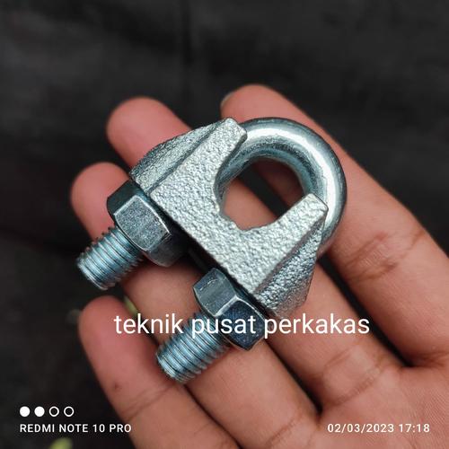 Jual klem clamp penjepit seling wire rope16,18,20,22,25 - 25 mm ...